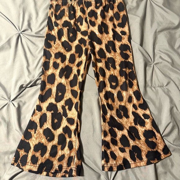 Baileys Blossoms | Bottoms | Leopard Print Kids Bell Bottoms | Poshmark